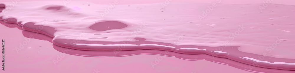 Soft Pink Puddle: A pool of soft pink liquid gradually spreads outward ...