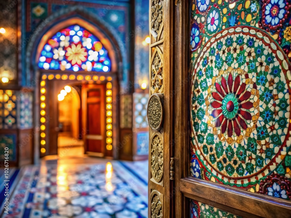 Stunning Old Traditional Turkish Door with Mosaic Design Captured in ...