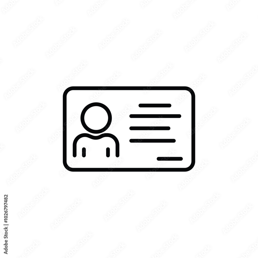 Identification card with verified Check mark. Id card Verification ...