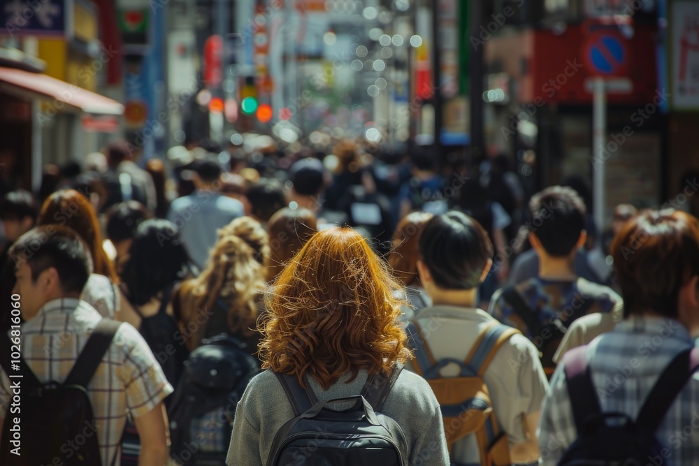 Unidentified people in Tokyo. Tokyo is the capital of Japan and the ...