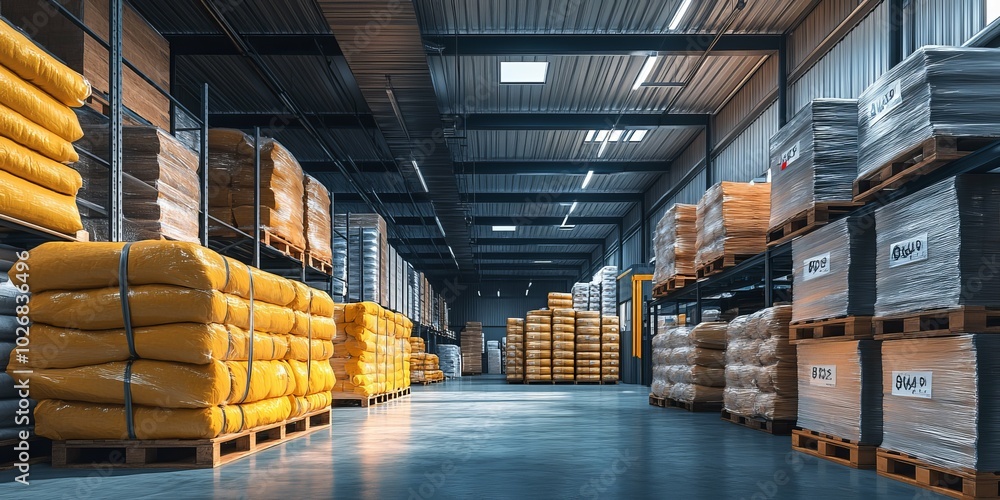 Construction Materials Warehouse with Advanced Insulation Products and ...