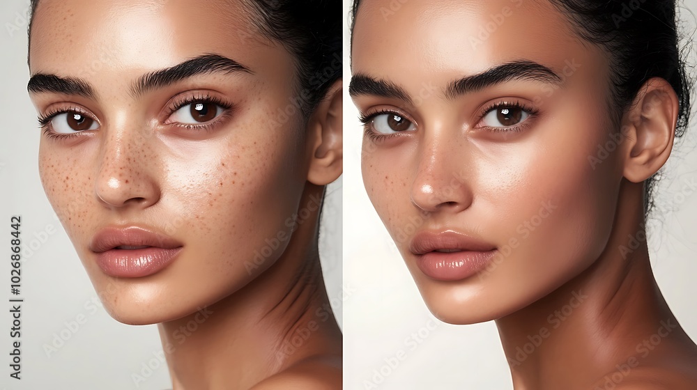 A digital graphic showing before and after effects of hyaluronic acid ...
