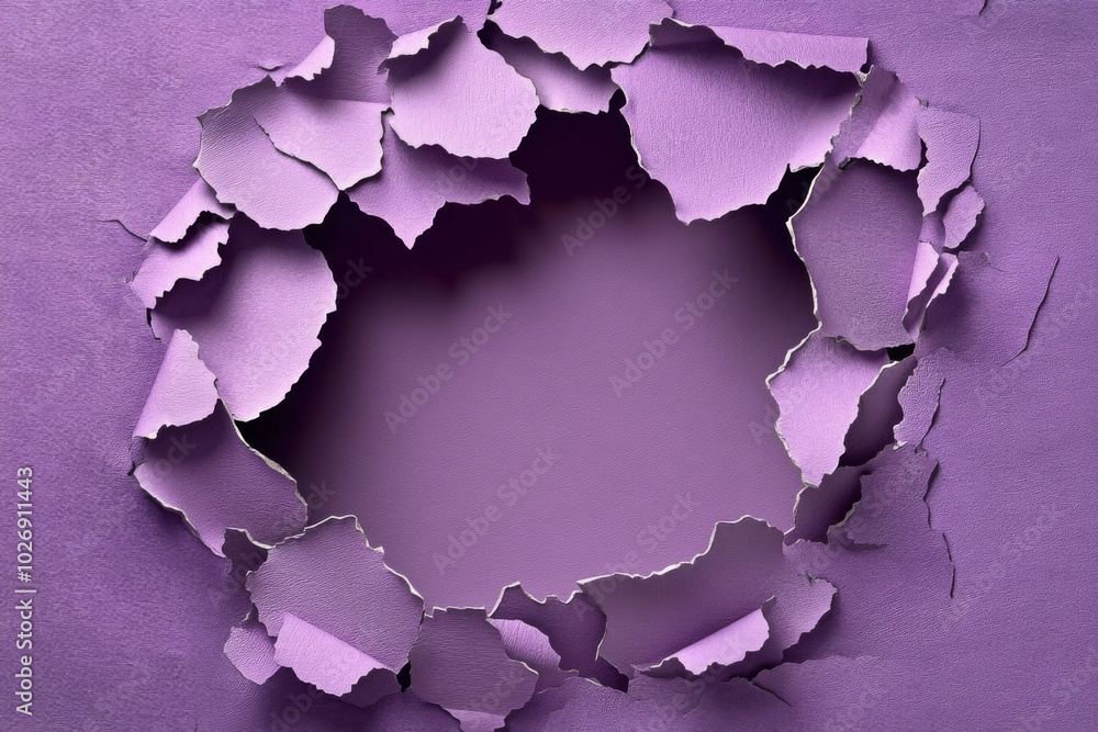 Torn Purple Paper Background, a dynamic depiction of torn pieces of ...