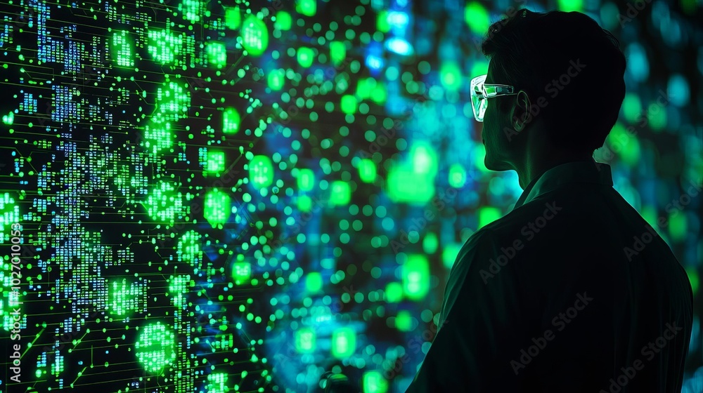 Chemical Process Engineer Silhouette of an engineer monitoring a ...