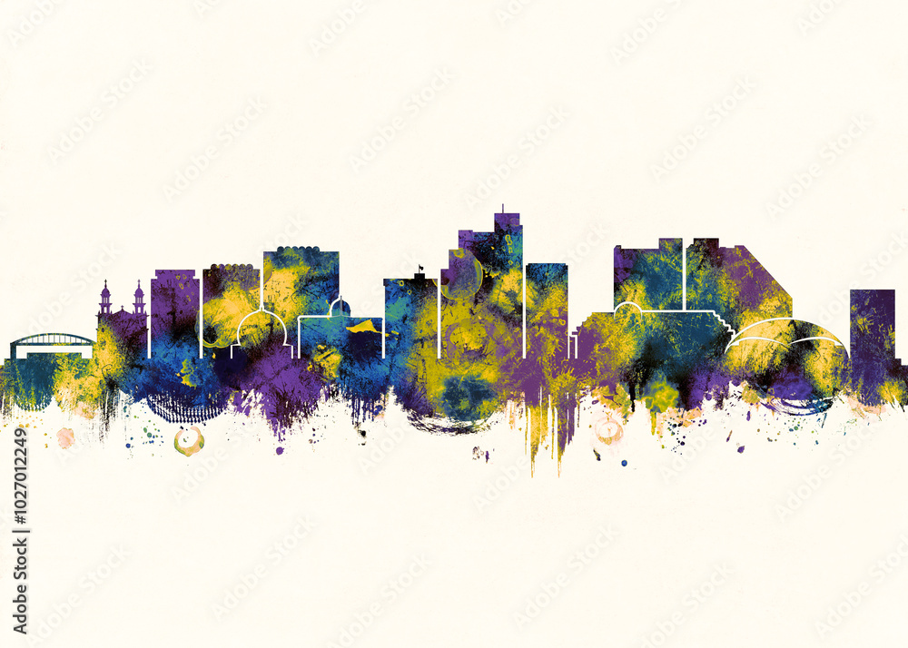 Reno City Skyline. Cityscape Skyscraper Buildings Landscape City ...