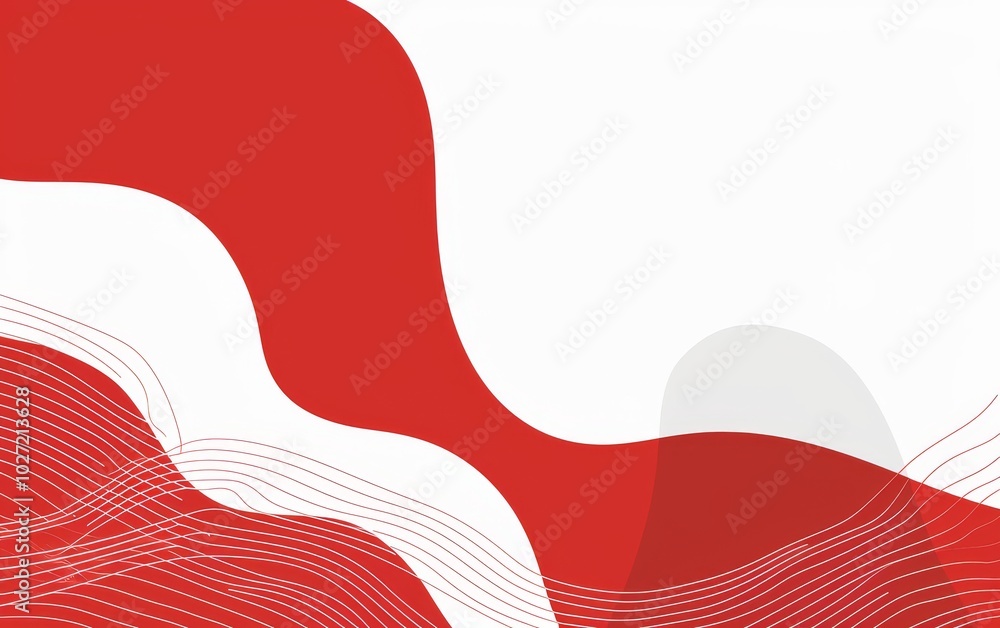 Abstract red and white background vector presentation design, with a ...