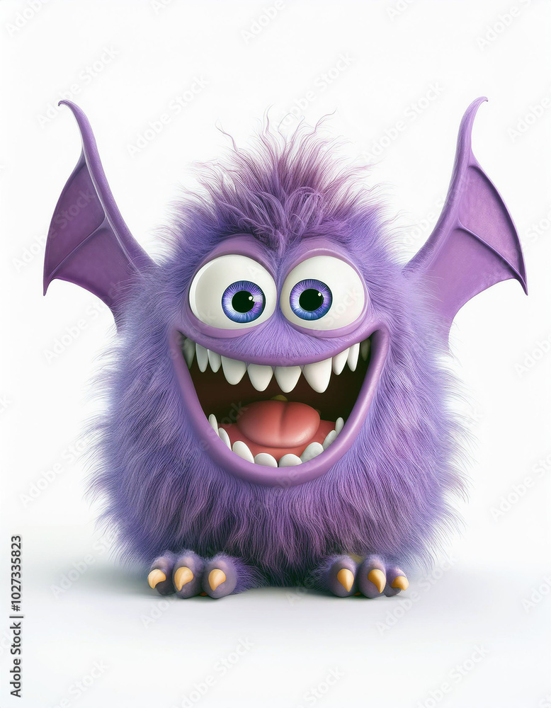 Meet Boo! This adorable purple monster is full of playful energy and ...