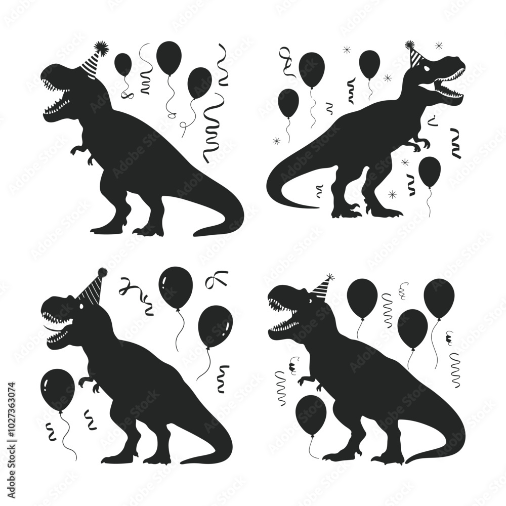 Dinosaur SVG, T-Rex Vector file for Cricut, Birthday Dinosaur ...