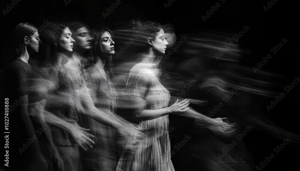 Focus entirely on body language without showing faces. Photograph ...