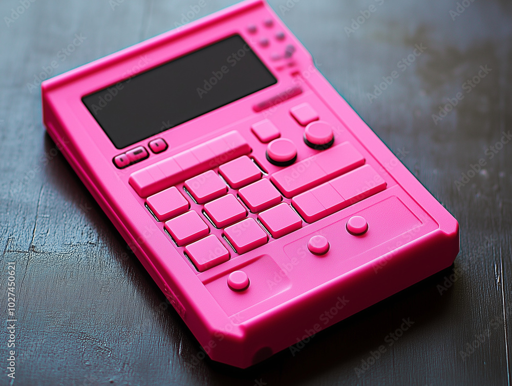Pocket Beat Pad in Hot Pink: Portable Fun for Music Creation Anywhere ...