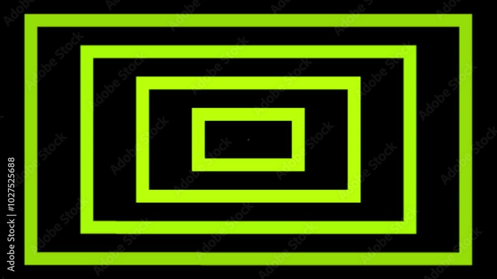 Animation radio waves spreading, alpha channel. rectangle radiation ...