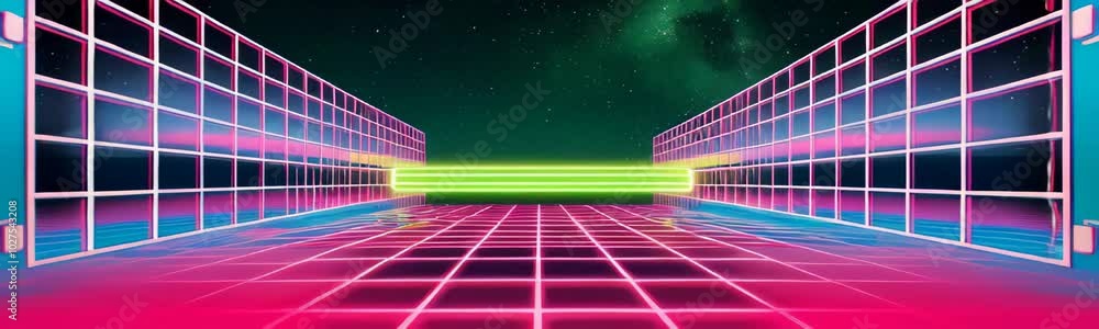 Synthwave wireframe net 80s Retro Futurism Background. retro synthwave ...