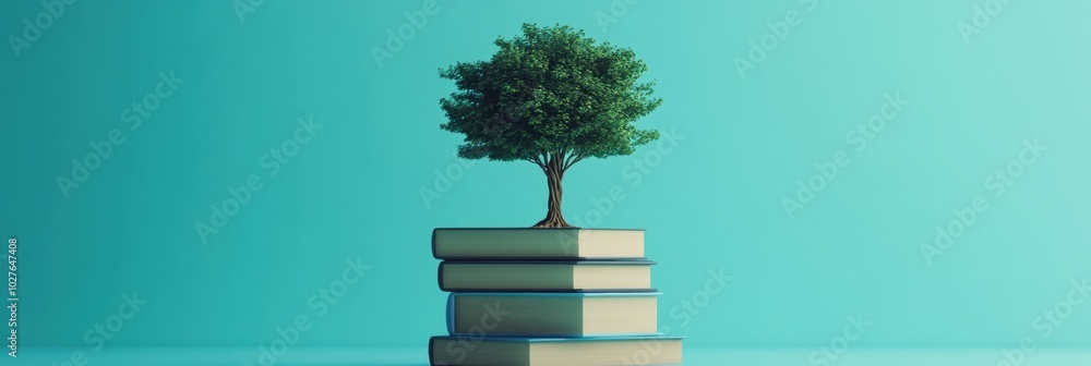 Tree of Knowledge, an illustration depicting a tree flourishing atop a ...