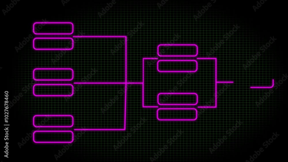 Decision tree, flow chart self drawing animation. background .Animation ...