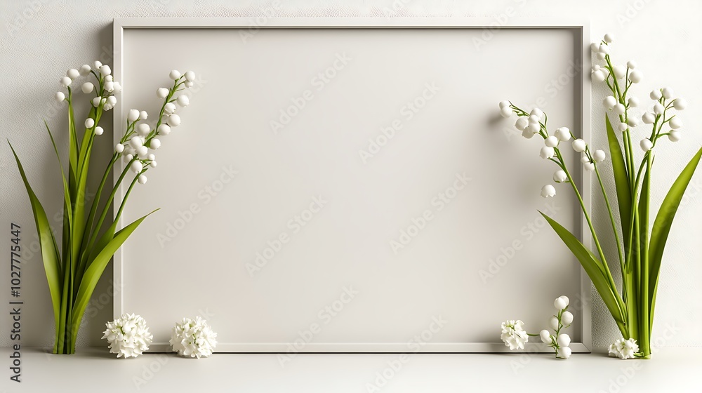 Minimalist Modern: A sleek, glossy white frame with clean lines ...