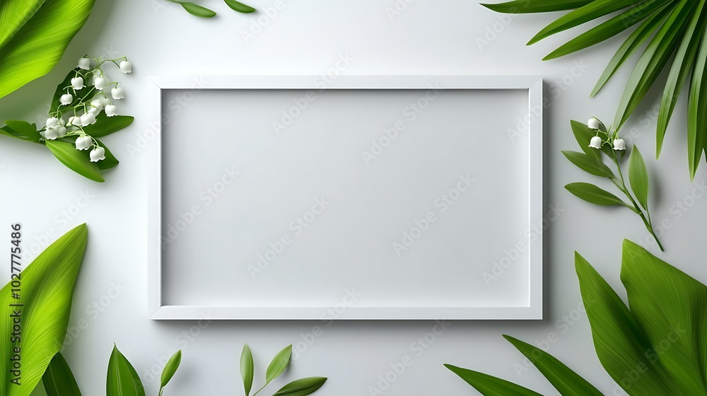 Minimalist Modern: A sleek, glossy white frame with clean lines ...