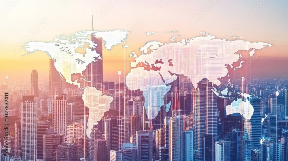 Global Financial Network: A Double Exposure of the World Map and ...