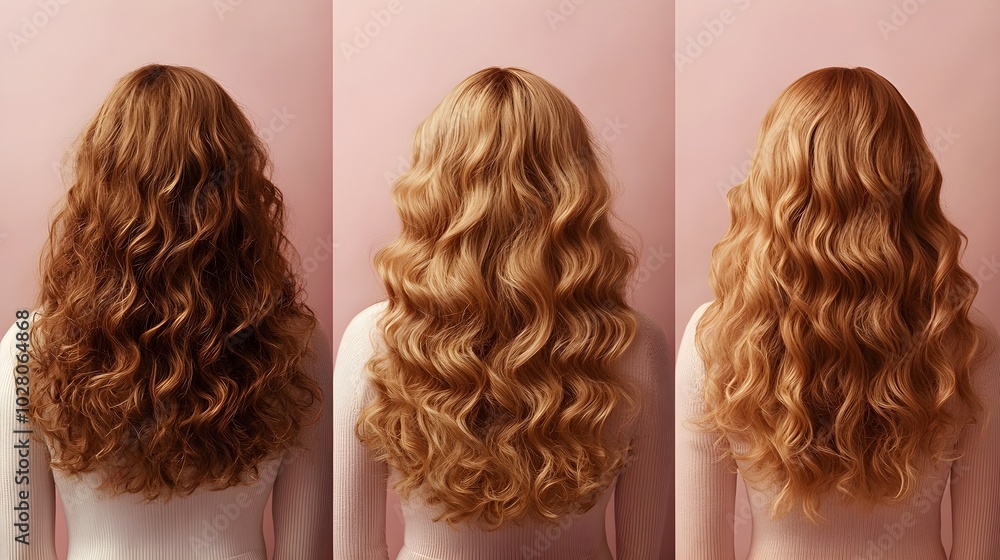 Time-lapse of curly hair transformation with honey, revealing the shift ...