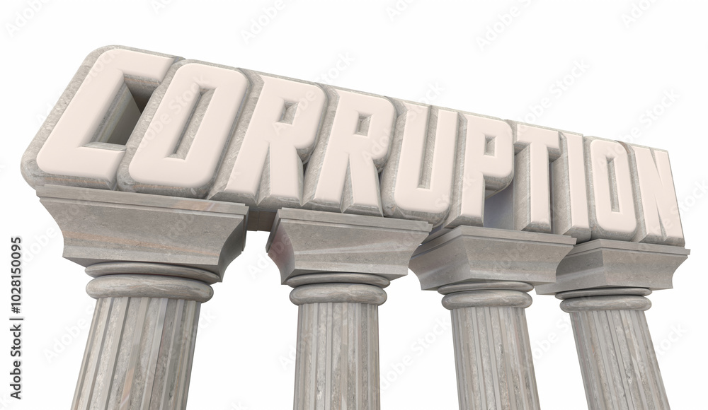 Corruption Marble Columns Pillars Misconduct Criminal Government ...