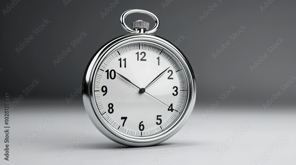 Minimalistic stopwatch icon featuring a clean and modern design. The ...