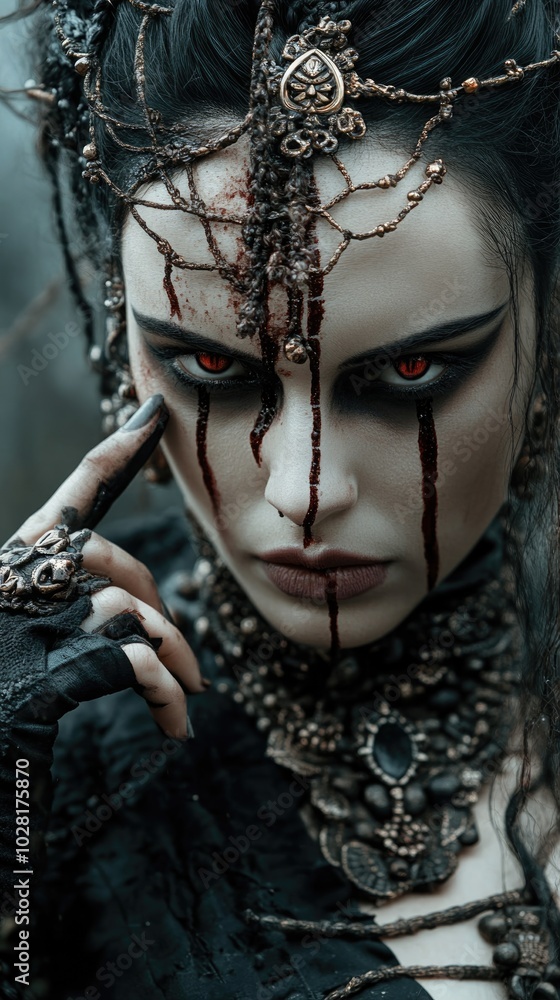 Divine Kali: goddess portrayed with intense grace, majesty ...