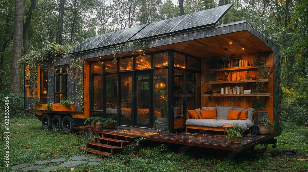 Sustainable Tiny House Layout with Movable Foundation for Eco-Friendly ...