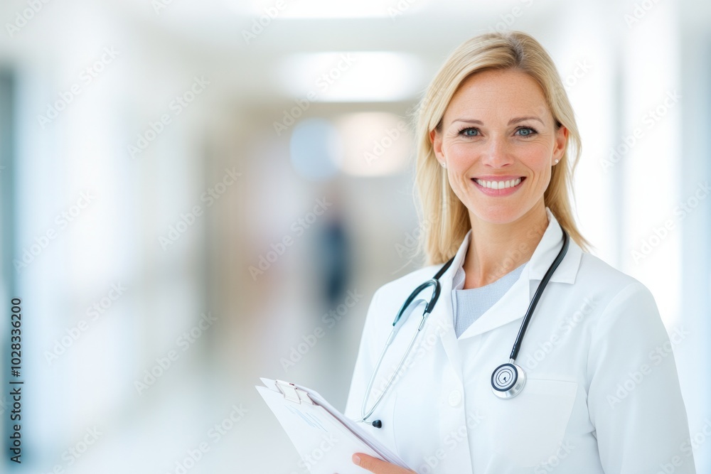 Smiling Healthcare Professional Engaging Enthusiastically with Patients ...