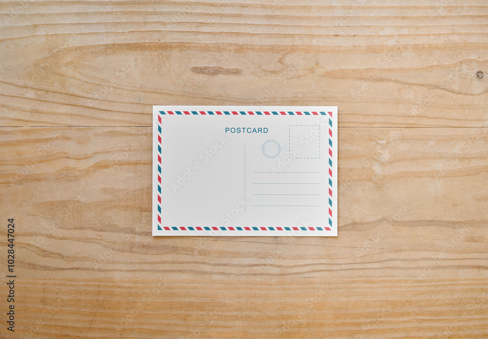 Mockup Of Postcard Stock Template | Adobe Stock