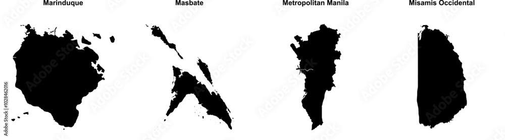 Poster Marinduque, Masbate, Metropolitan Manila, Misamis Occidental ...