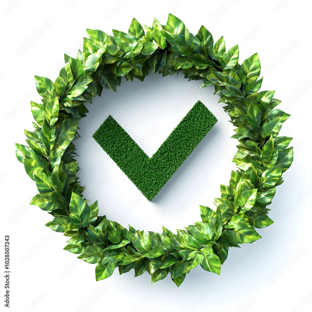 Green Checkmark on Carbon Emission Icon Symbol of Verified Carbon ...