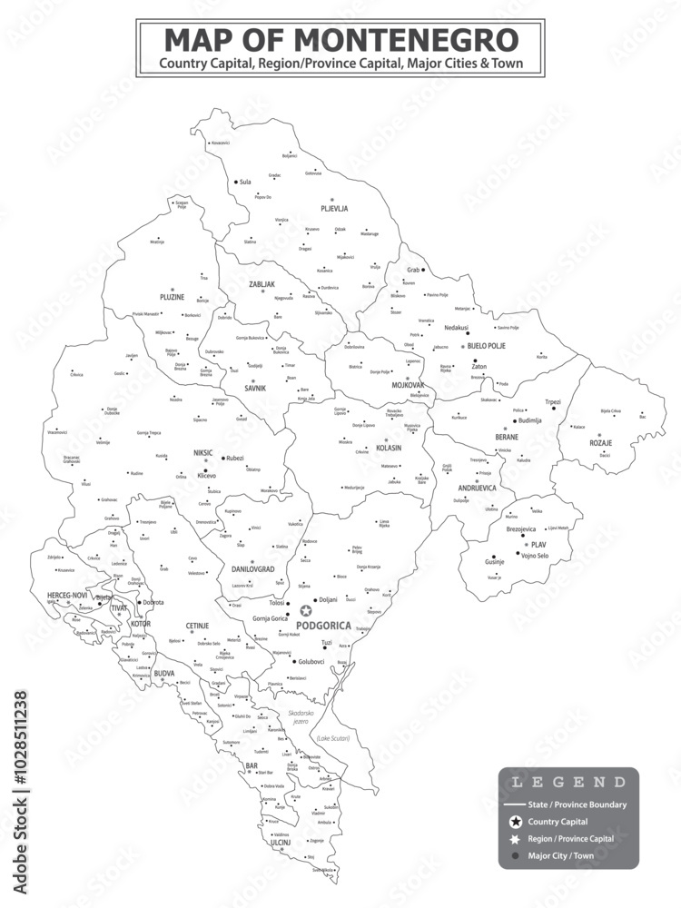 European Country Geography Political map. Political map of country with ...
