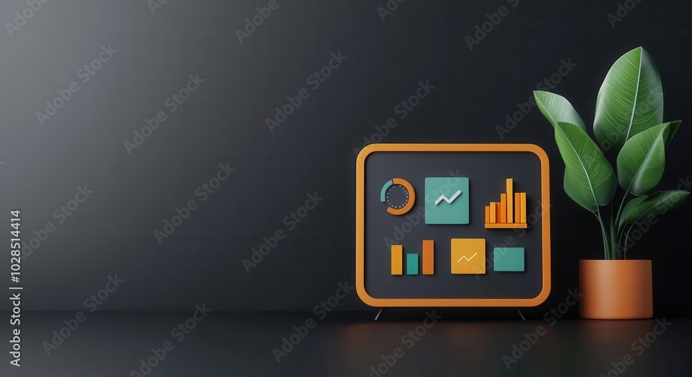 Interactive digital screen displaying product specifications with ...