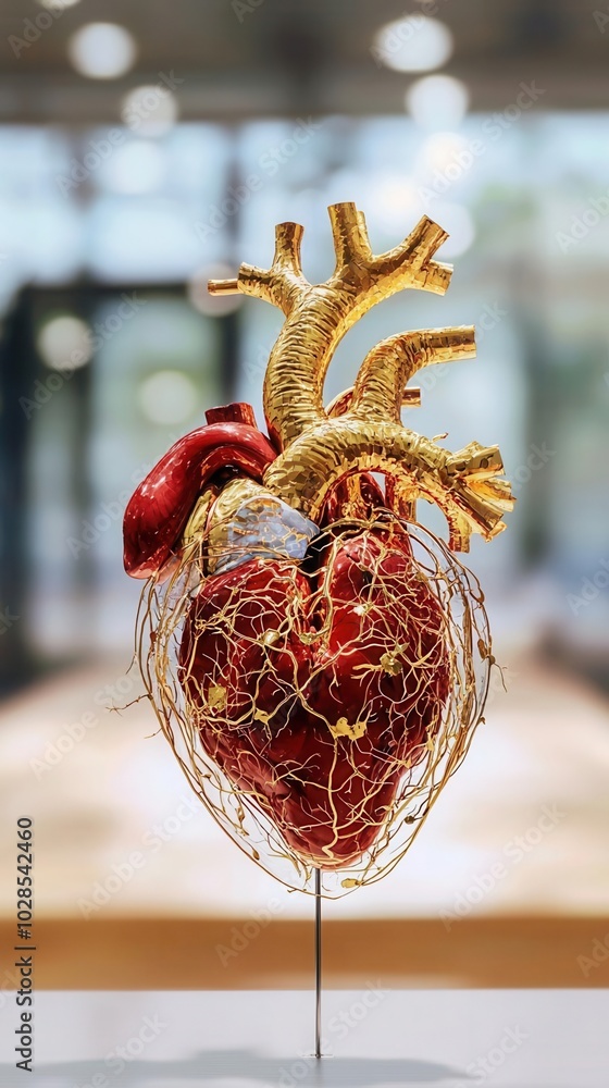 Anatomical heart model with notes on hypertrophic cardiomyopathy ...
