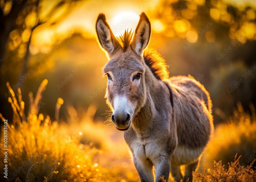 Wildlife Photography of a Walking African Donkey in its Natural Habitat ...