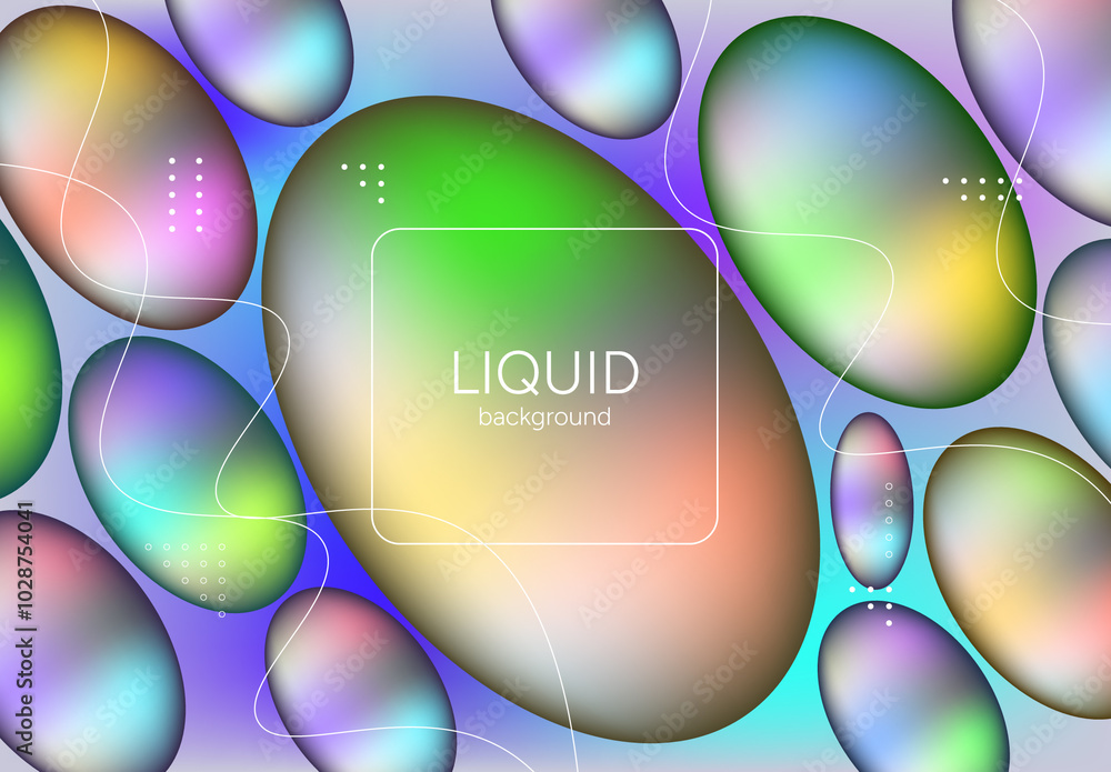 Circle Liquid Abstract Background Stock Template | Adobe Stock