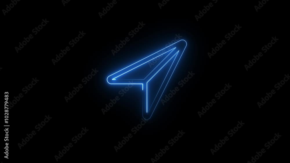 neon glowing Telegram social media icon: neon vibrant style reveal ... neon glowing Telegram social media icon: neon vibrant style reveal ...