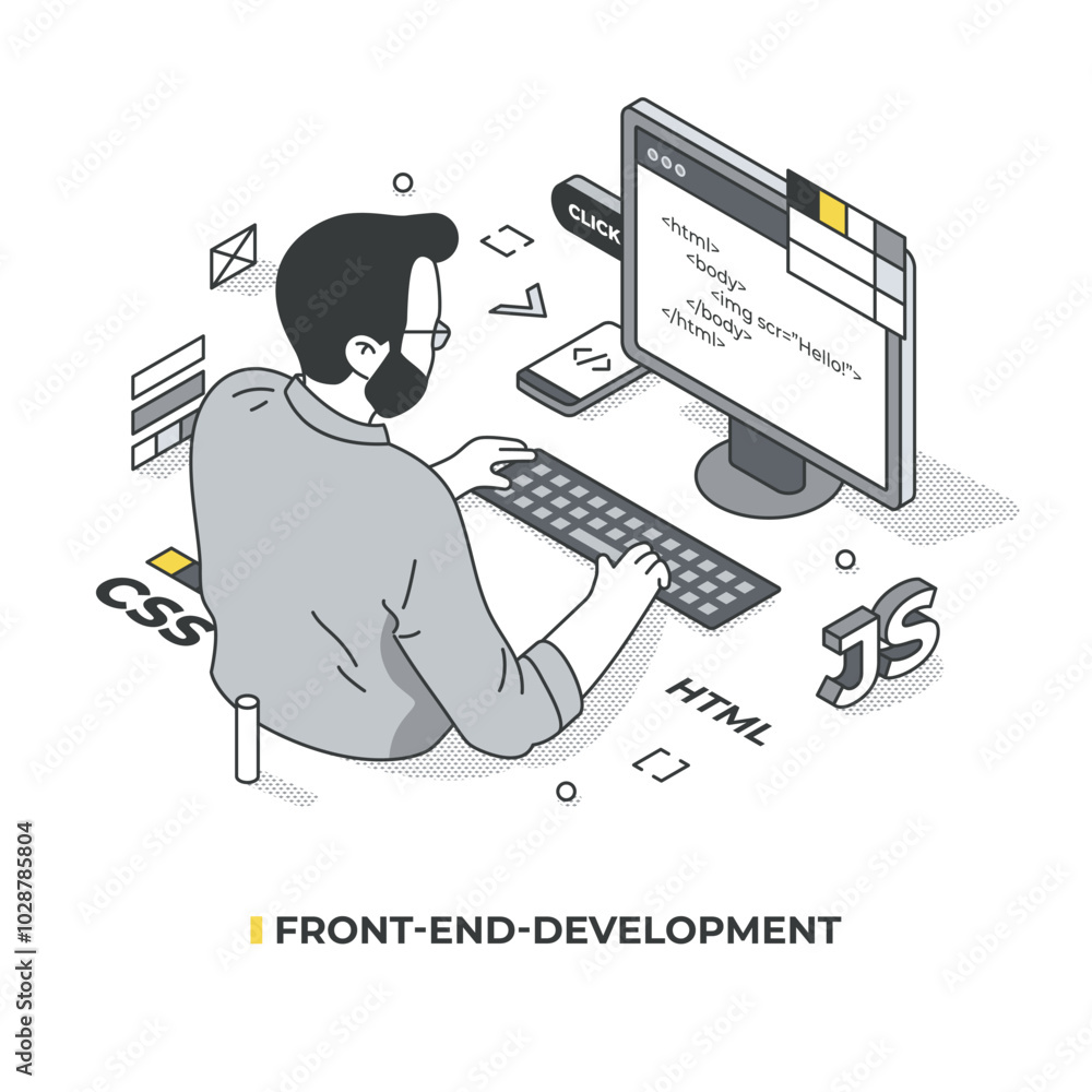 Front-end developer builds the user interface and experience of ...