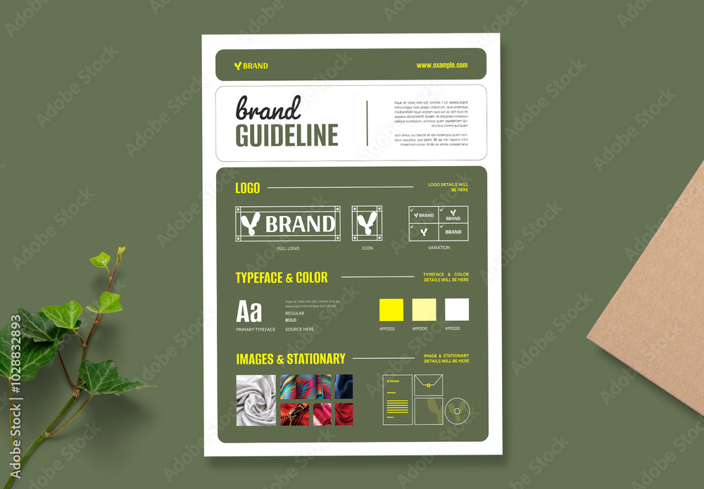Brand Identity Poster Stock Template | Adobe Stock