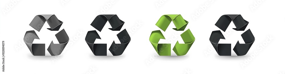 Versatile collection of recycling logos for eco-conscious business ...