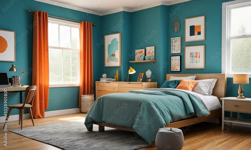 Experience a delightful transformation with a cozy bedroom featuring ...