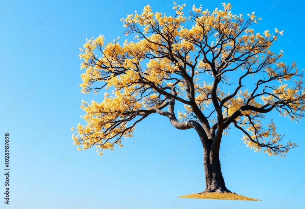 Deciduous Tree A tree that sheds its leaves annually typically i Stock ...