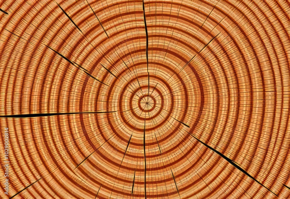Tree Rings Cross sectionClose up of tree rings showing the growt Stock ...