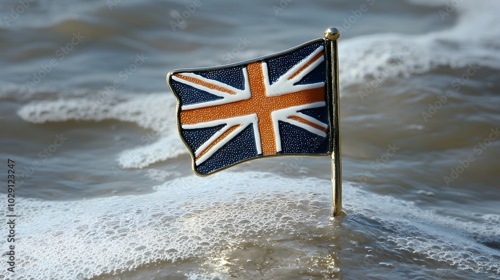 Australian Flag Pin: A small enamel pin of the Australian flag ...