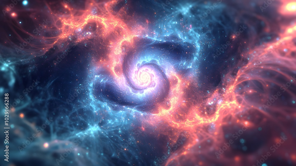 Soft glowing fractal energy filling a liminal space with flowing ... Soft glowing fractal energy filling a liminal space with flowing ...