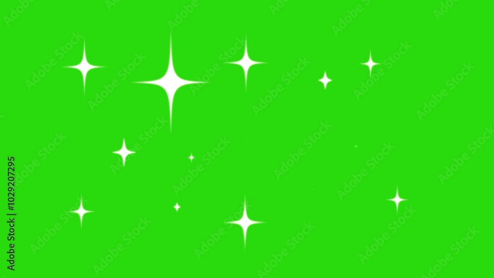 Twinkling star animation, white cartoon, star night sky. Sparkling star ...