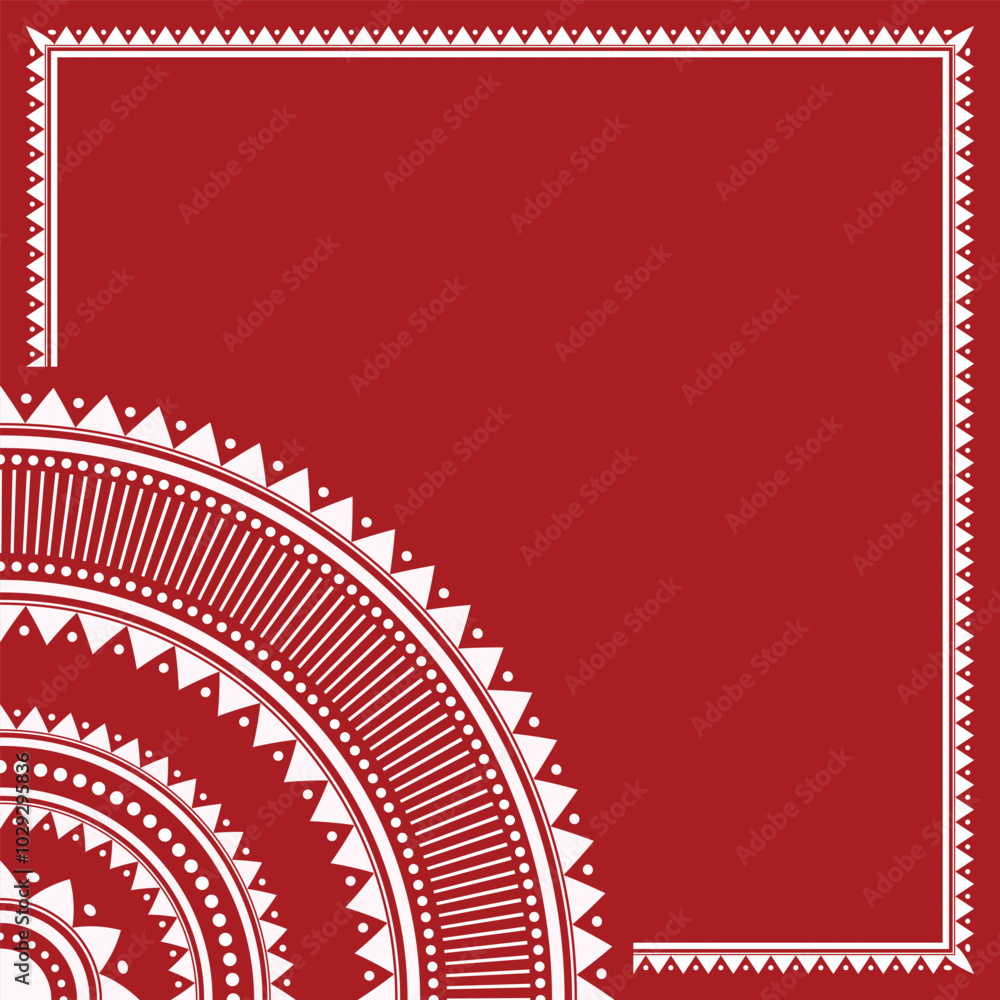 Indian Rural simple shape Vector Creative Conceptual Tribal Art form of ...