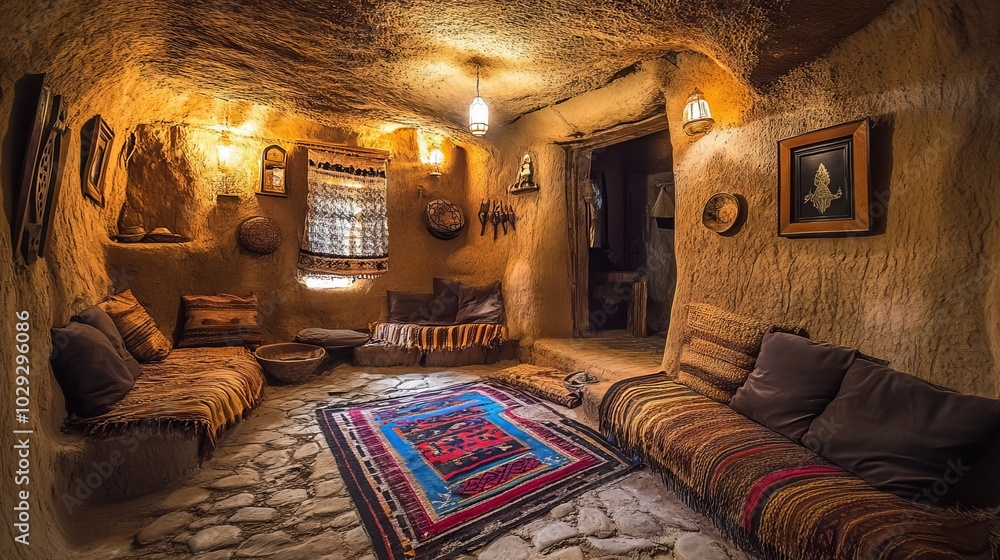 Traditional arab mud house interior in Saudi Arabia riyadh, Saudi ...