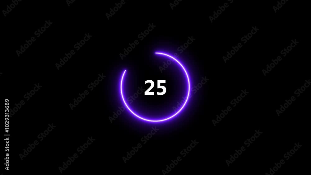 Digital countdown clock timer in 30 seconds to zero second, Minimal countdown timer animation ...