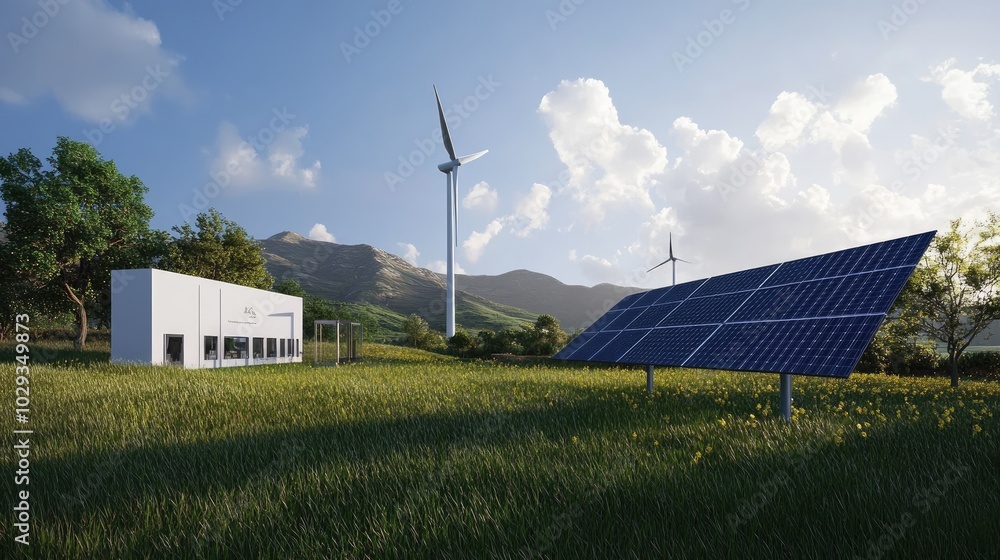 Green energy research lab with state-of-the-art solar and wind ...