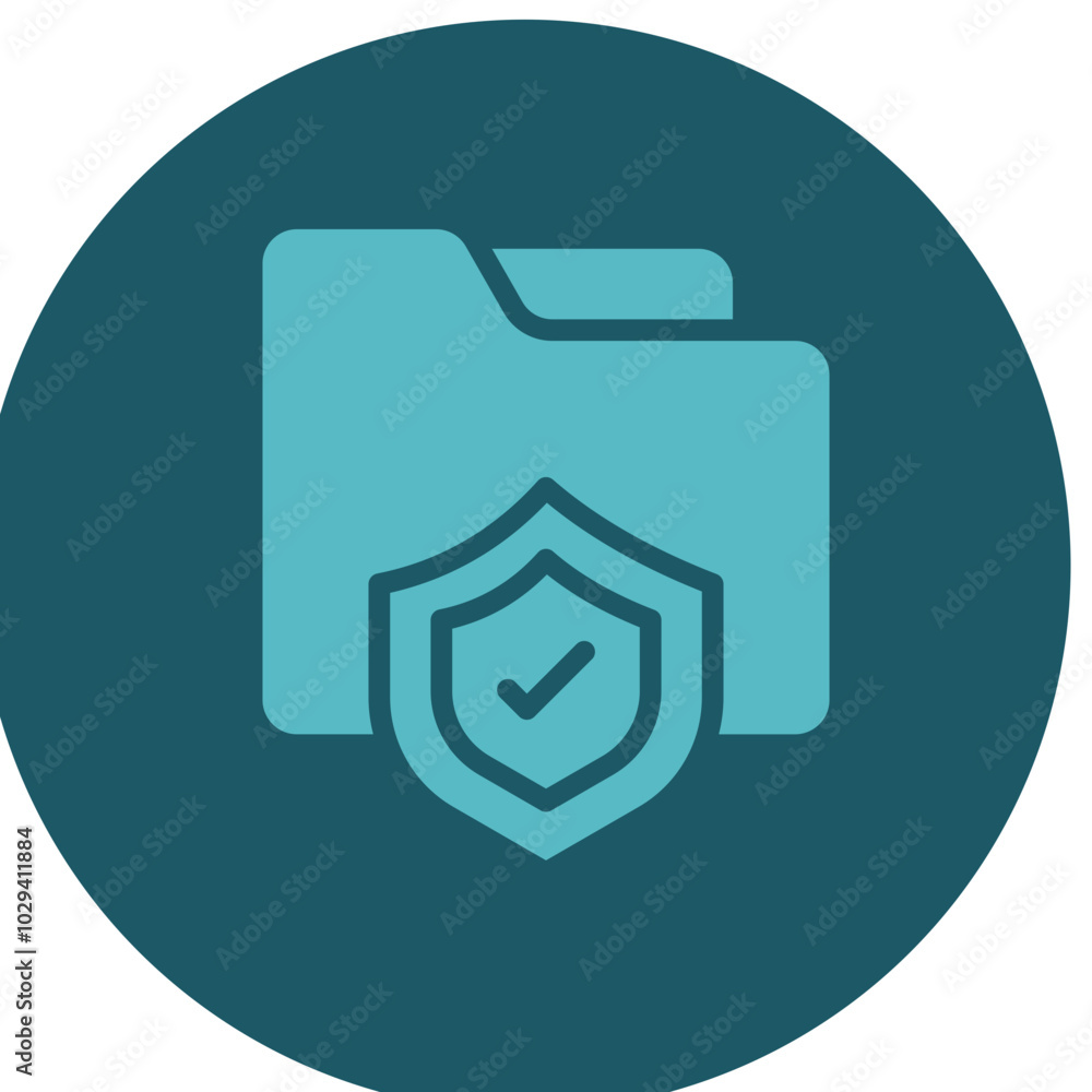 Poster Protected Folder Icon Design – Wall Art | UkPosters